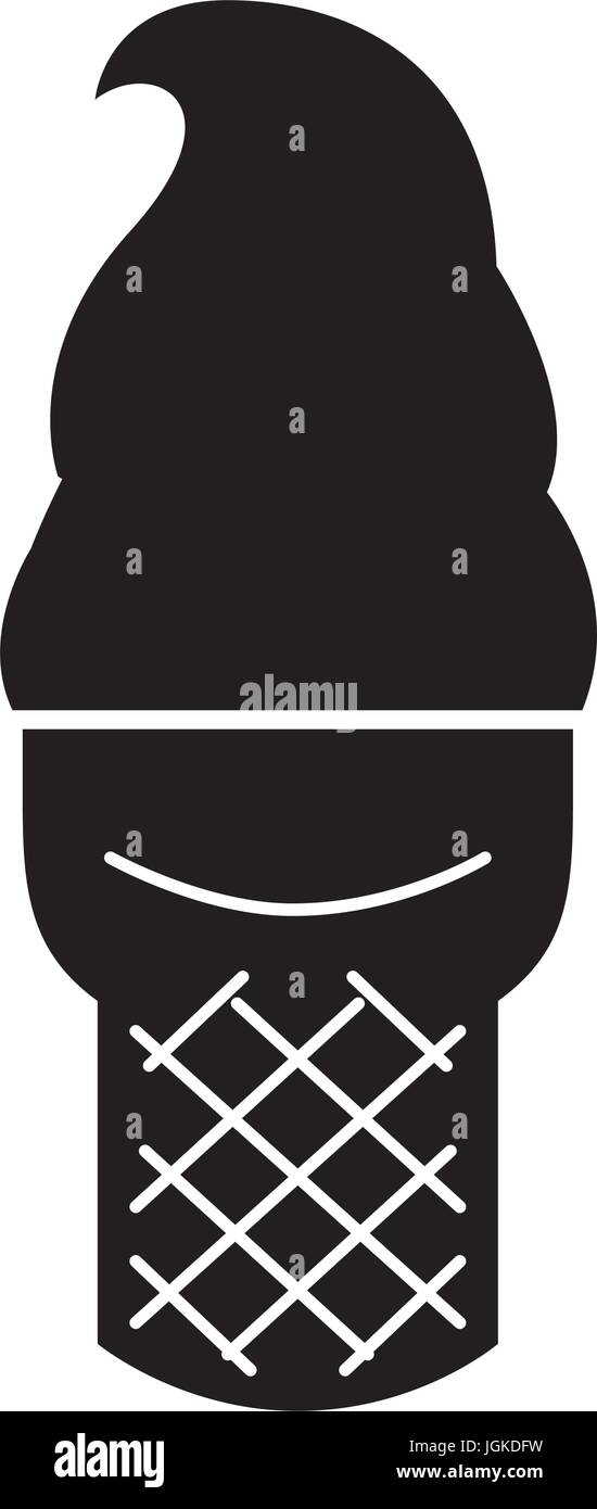 Delicious ice cream cone vector illustration design Stock Vector Image ...