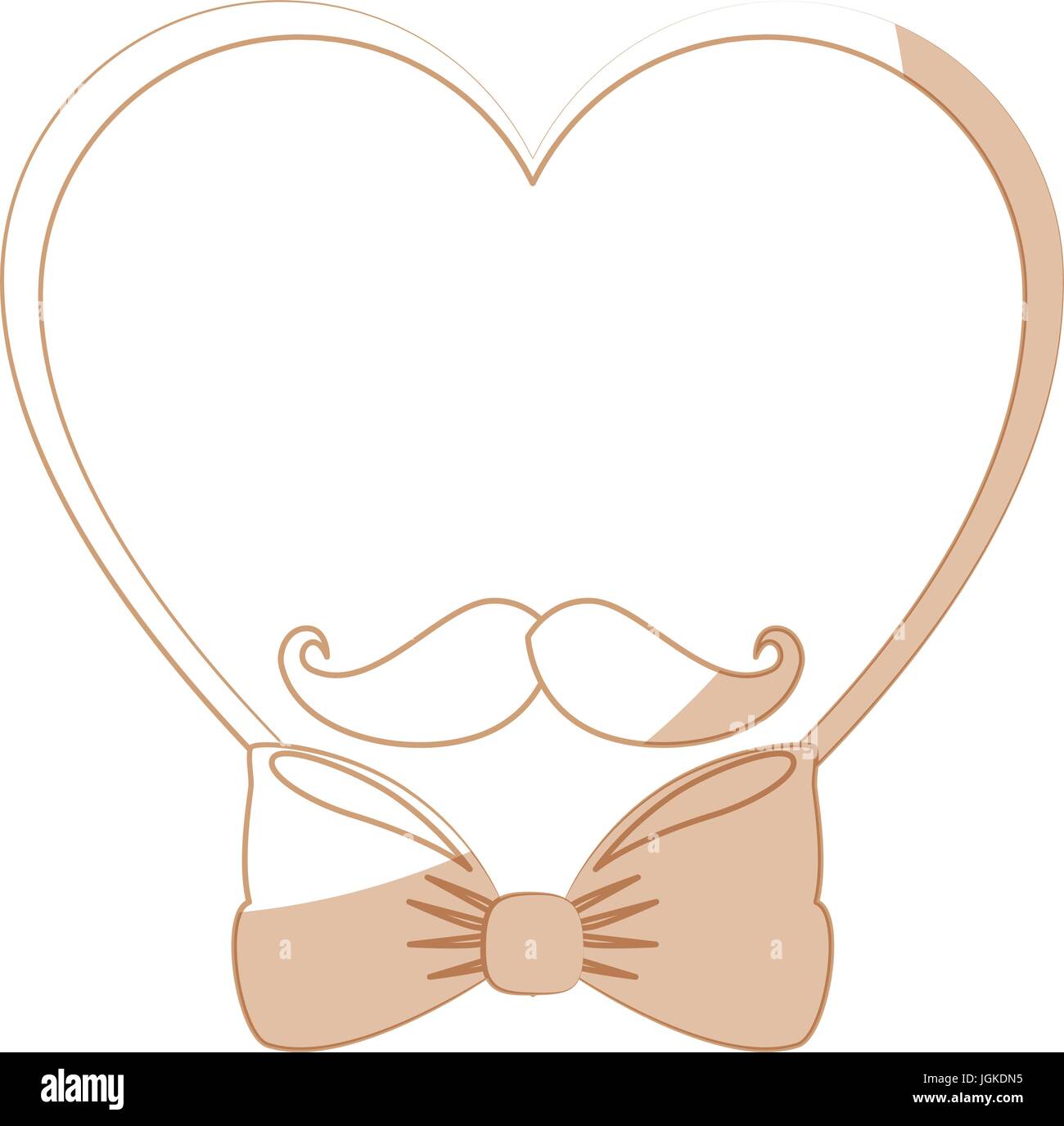 heart with mustache icon Stock Vector Image & Art - Alamy