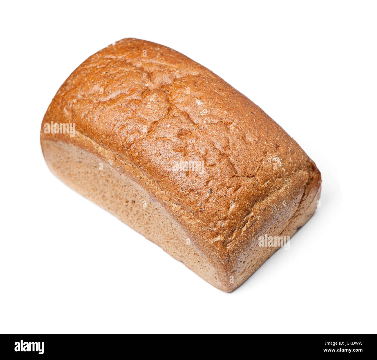 Whole loaf of bread isolated on white background Stock Photo - Alamy