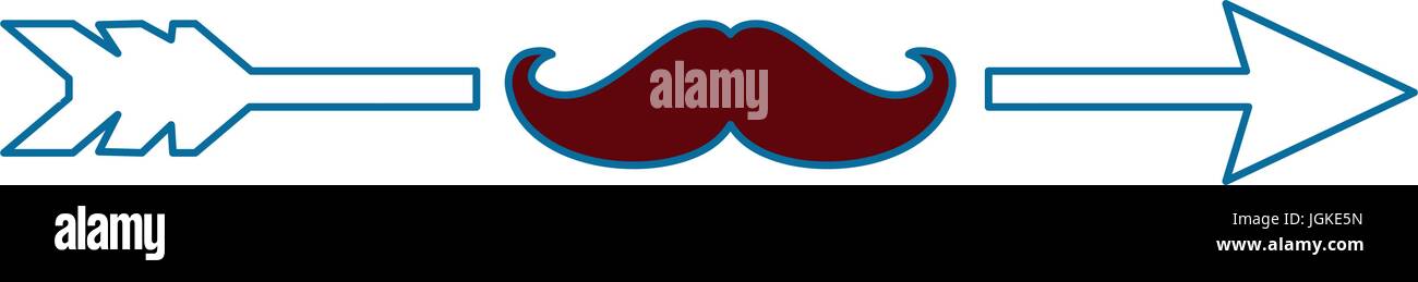 arrow with mustache icon Stock Vector Image & Art - Alamy