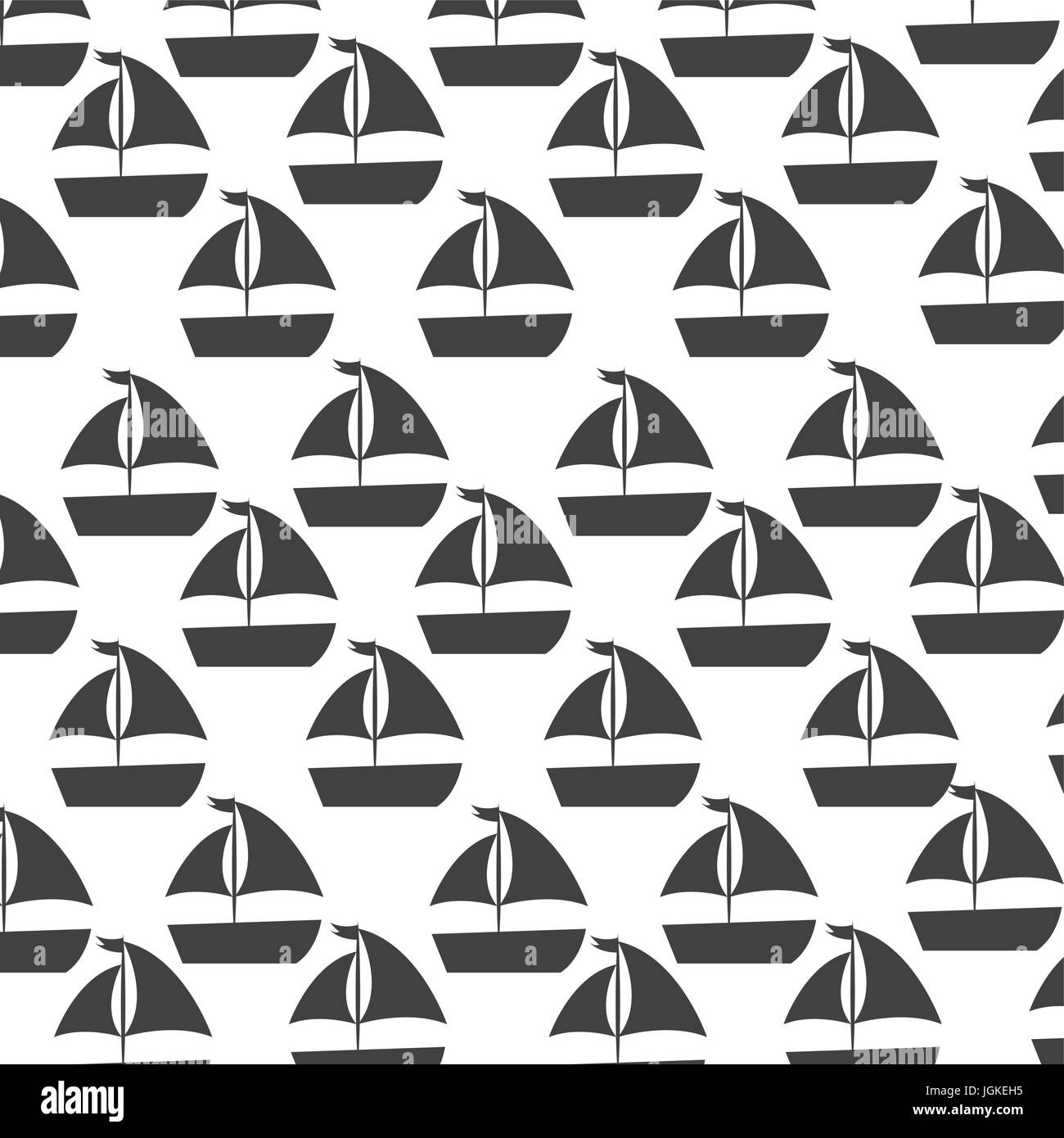 sailboat sea pattern background Stock Vector Image & Art - Alamy