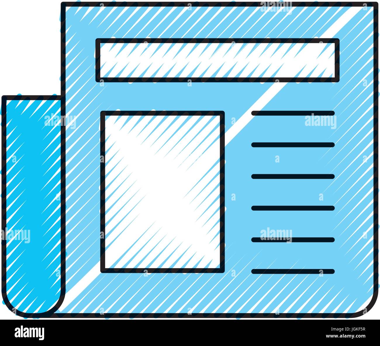 newspaper journal isolated icon Stock Vector Image & Art - Alamy