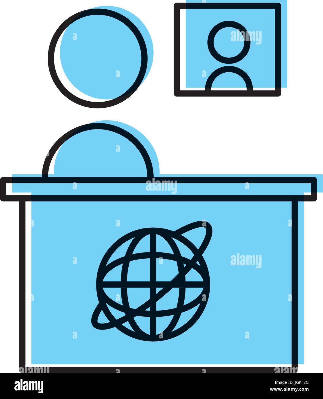 News desk broadcast Stock Vector Images - Alamy