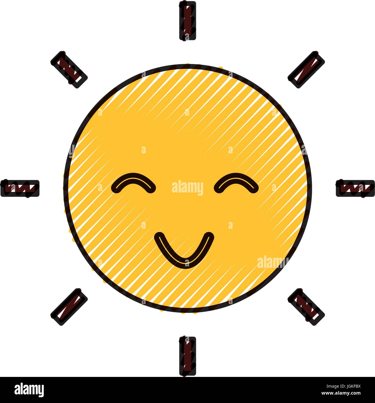 sun character isolated icon Stock Vector Image & Art - Alamy