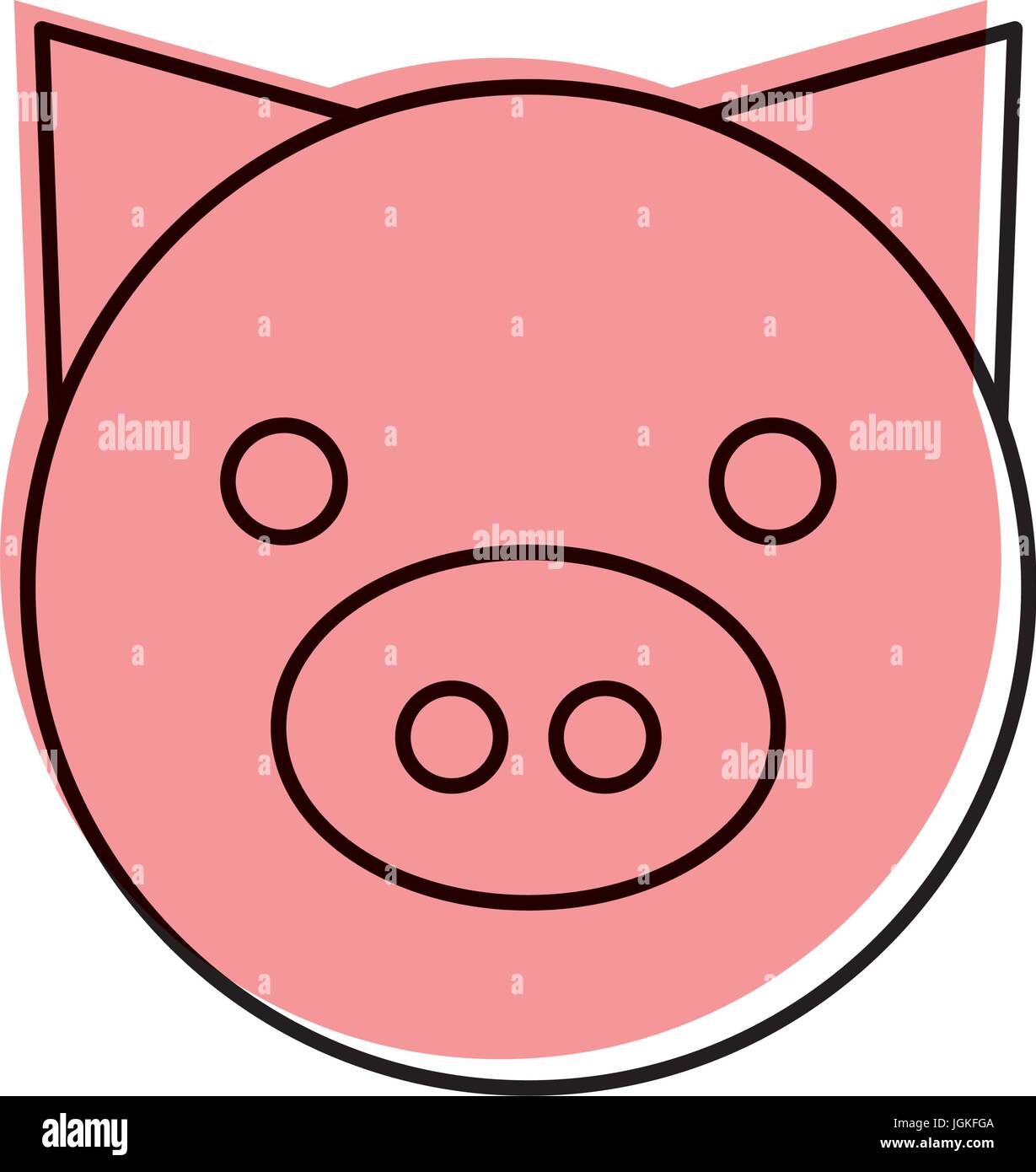 pig head farm icon Stock Vector Image & Art - Alamy