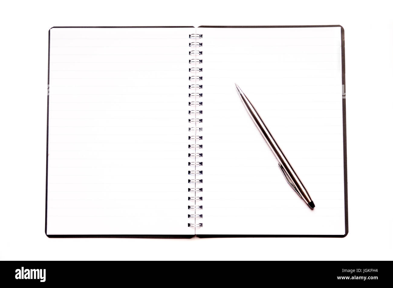 Blank notebook pen Cut Out Stock Images & Pictures - Alamy
