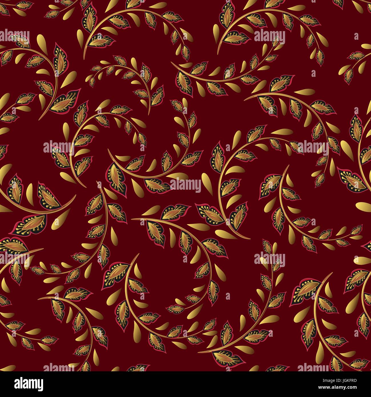 A repeating pattern of small leaves. Prints for cotton fabrics in ...