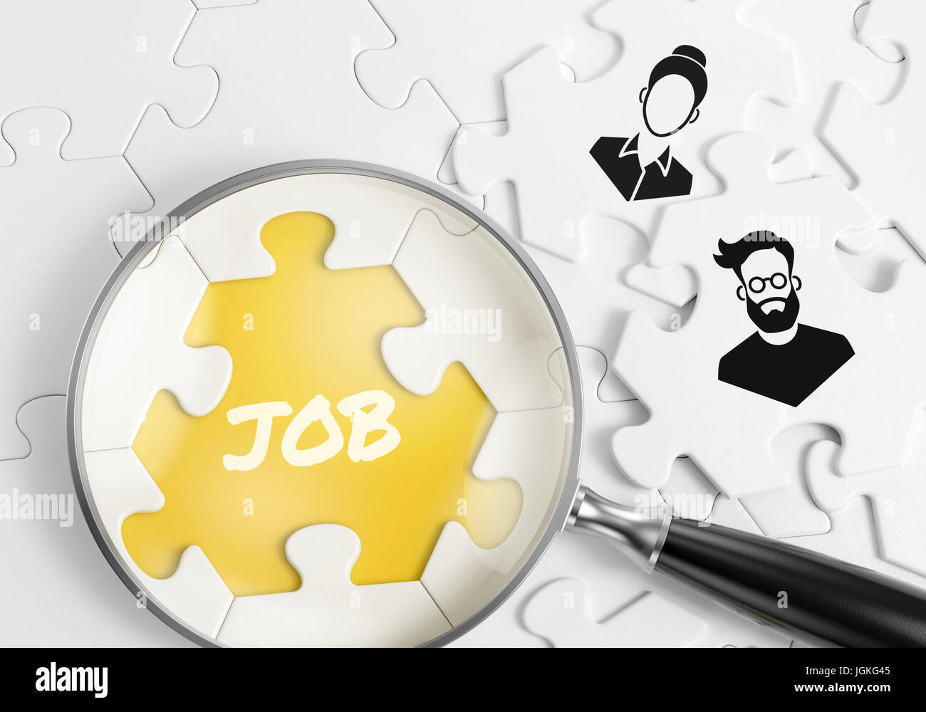 Employment puzzle hi-res stock photography and images - Alamy