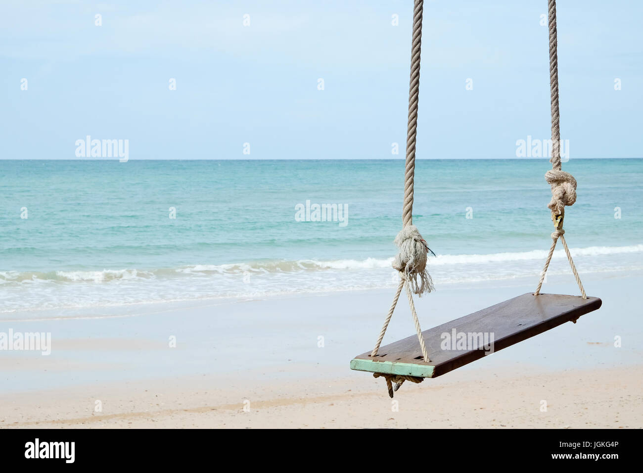 Swing on a Beach Stock Photo - Alamy