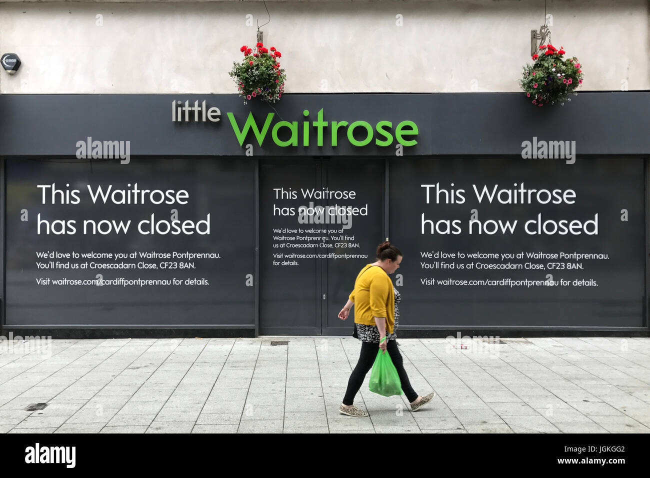 Waitrose store closes in Cardiff, Wales, UK Stock Photo - Alamy