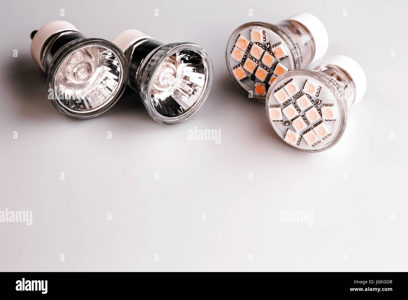 Modern LED bulbs - the light of future Stock Photo - Alamy