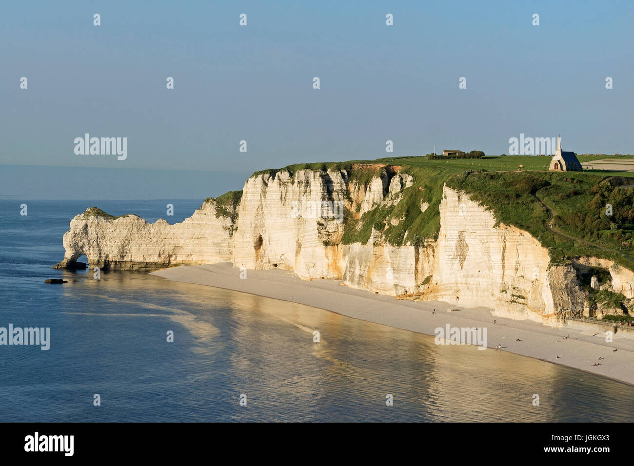 Landscape in Etretat, Normandy, France Stock Photo - Alamy