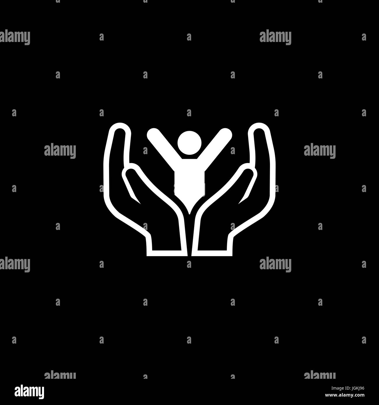 Child Care Icon. Flat Design Stock Vector Image & Art - Alamy