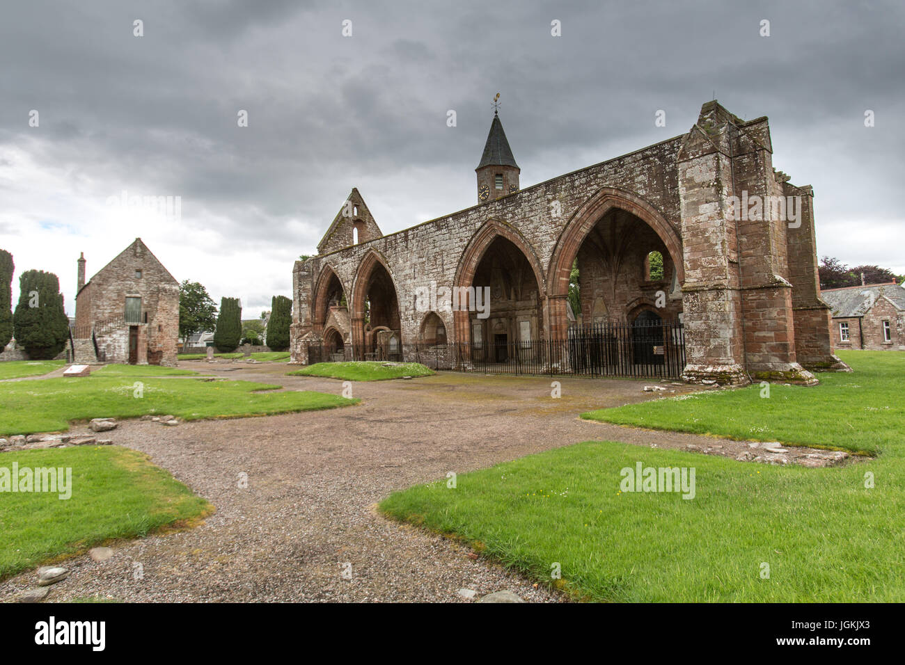 Town of Fortrose, Scotland. Picturesque view of the 13th century ...