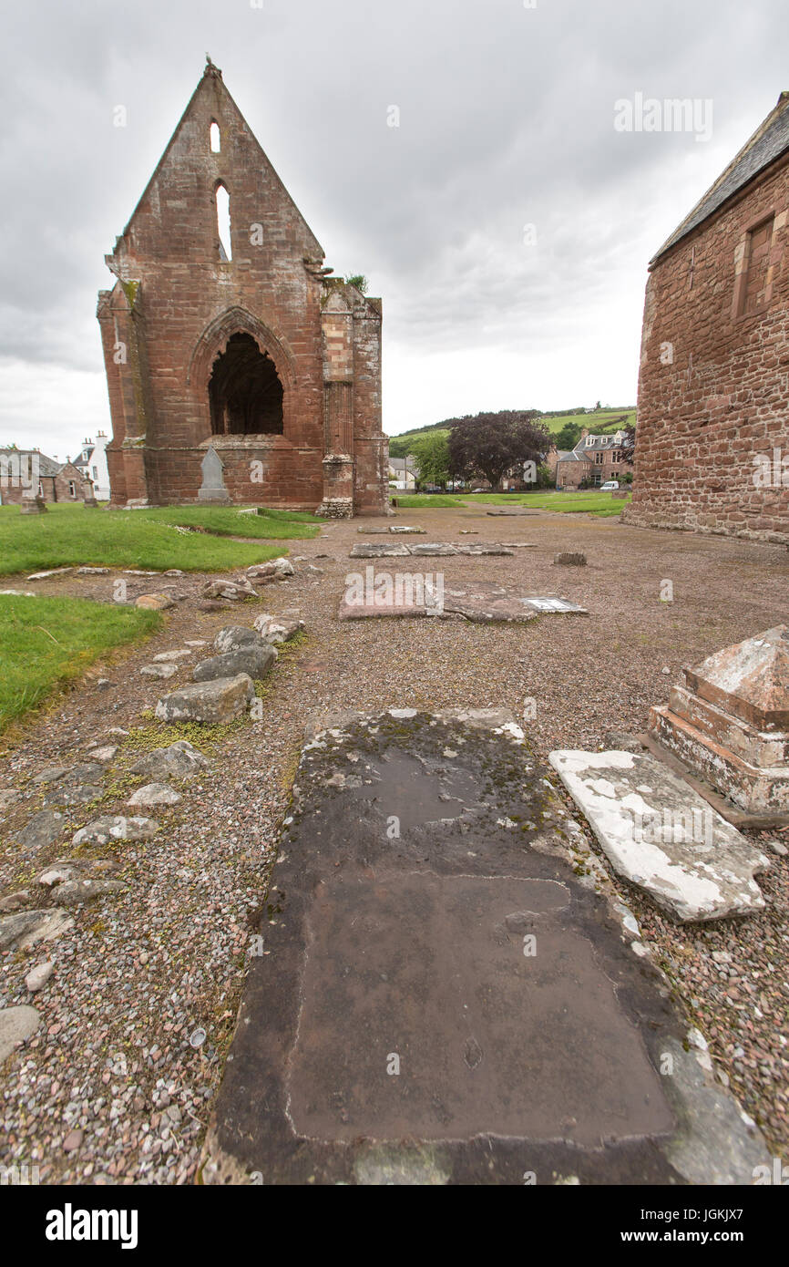 Town of Fortrose, Scotland. Picturesque view of the 13th century ...