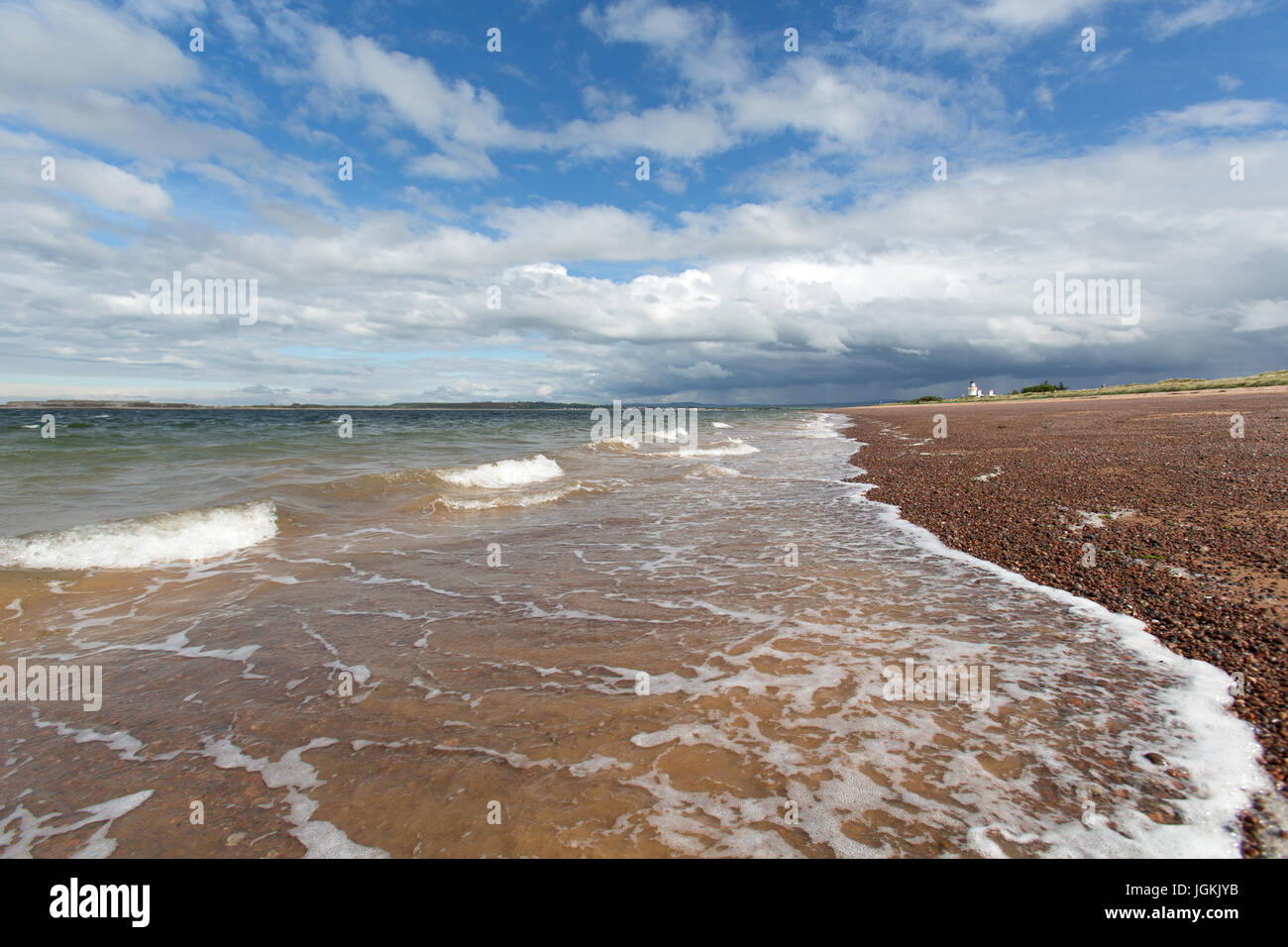 Town of Fortrose, Scotland. Picturesque view of the Rosemarkie Bay ...