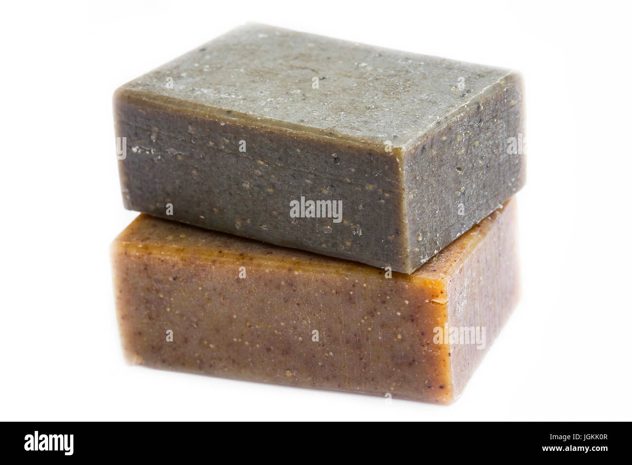 Natural exfoliating soap bars isolated Stock Photo - Alamy