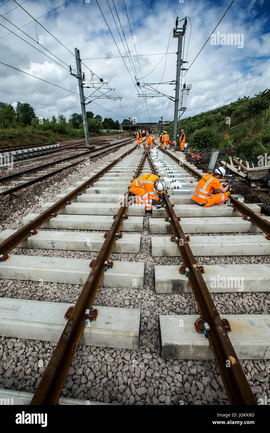 Railway line rail tracks hard hat hi-res stock photography and images ...