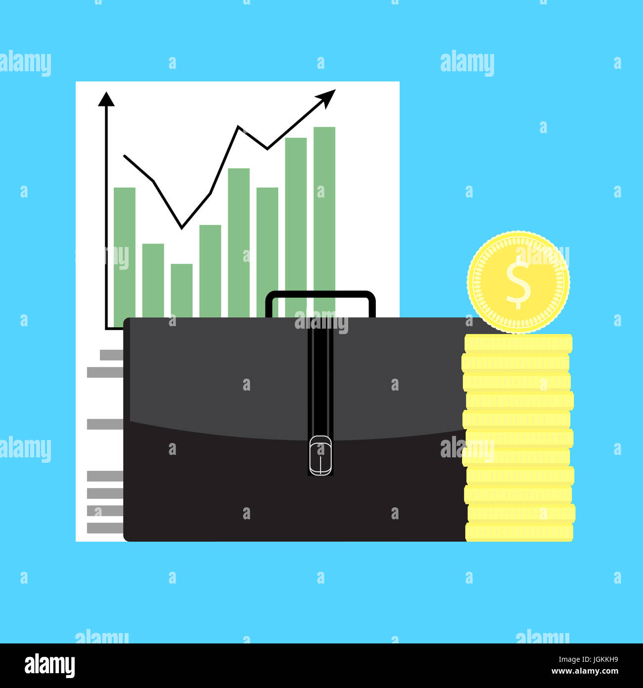 Growth of business capital. Finance investment capital, vector venture ...