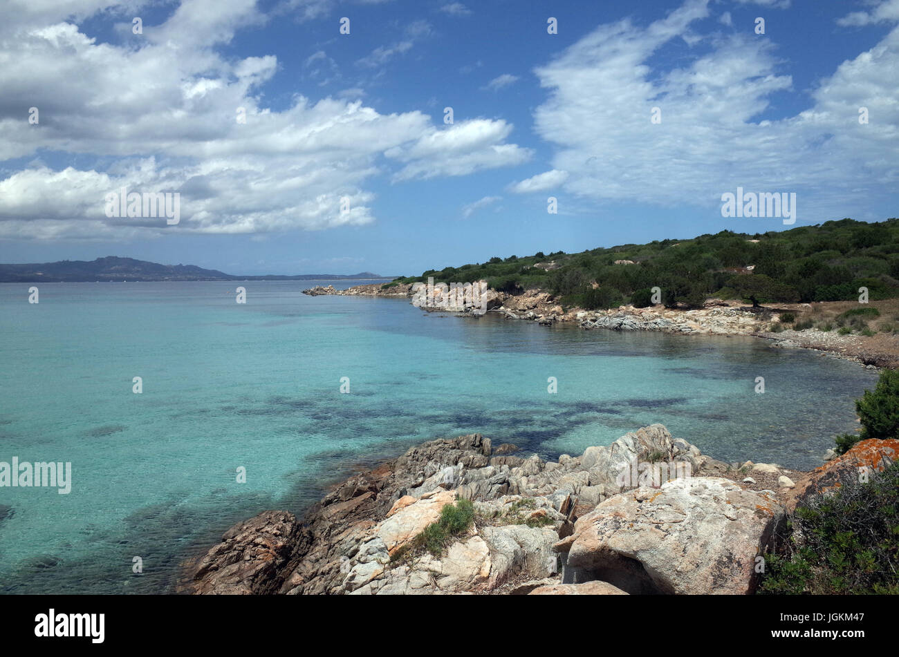 Golfo Aranci, Sardinia. Cala Sabina beach Stock Photo - Alamy
