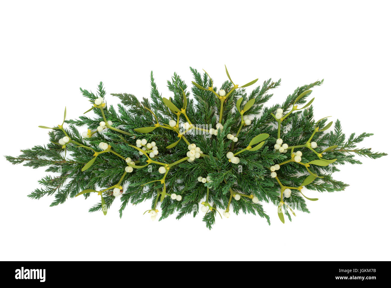 Festive greenery display Cut Out Stock Images & Pictures - Alamy