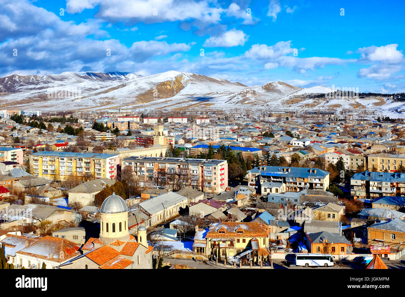 Aerial view of Gori, Georgia Stock Photo - Alamy