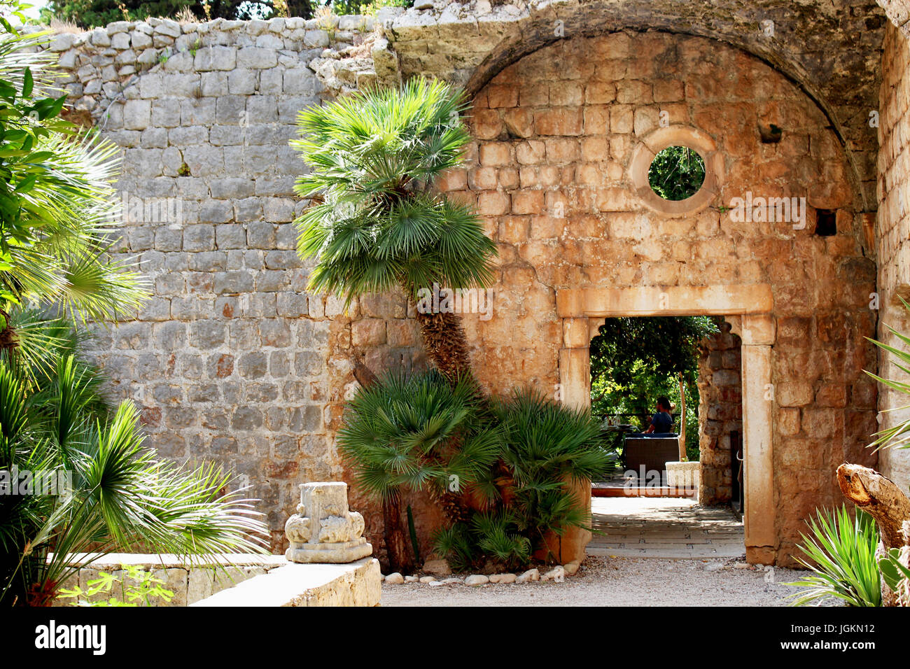 DUBROVNIK/CROATIA - 28 JUNE 2017: Benedictine monastery and its ...