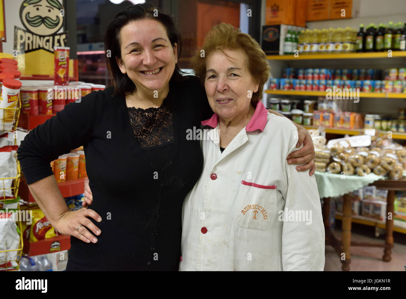 Smiling older italian woman hi-res stock photography and images - Alamy