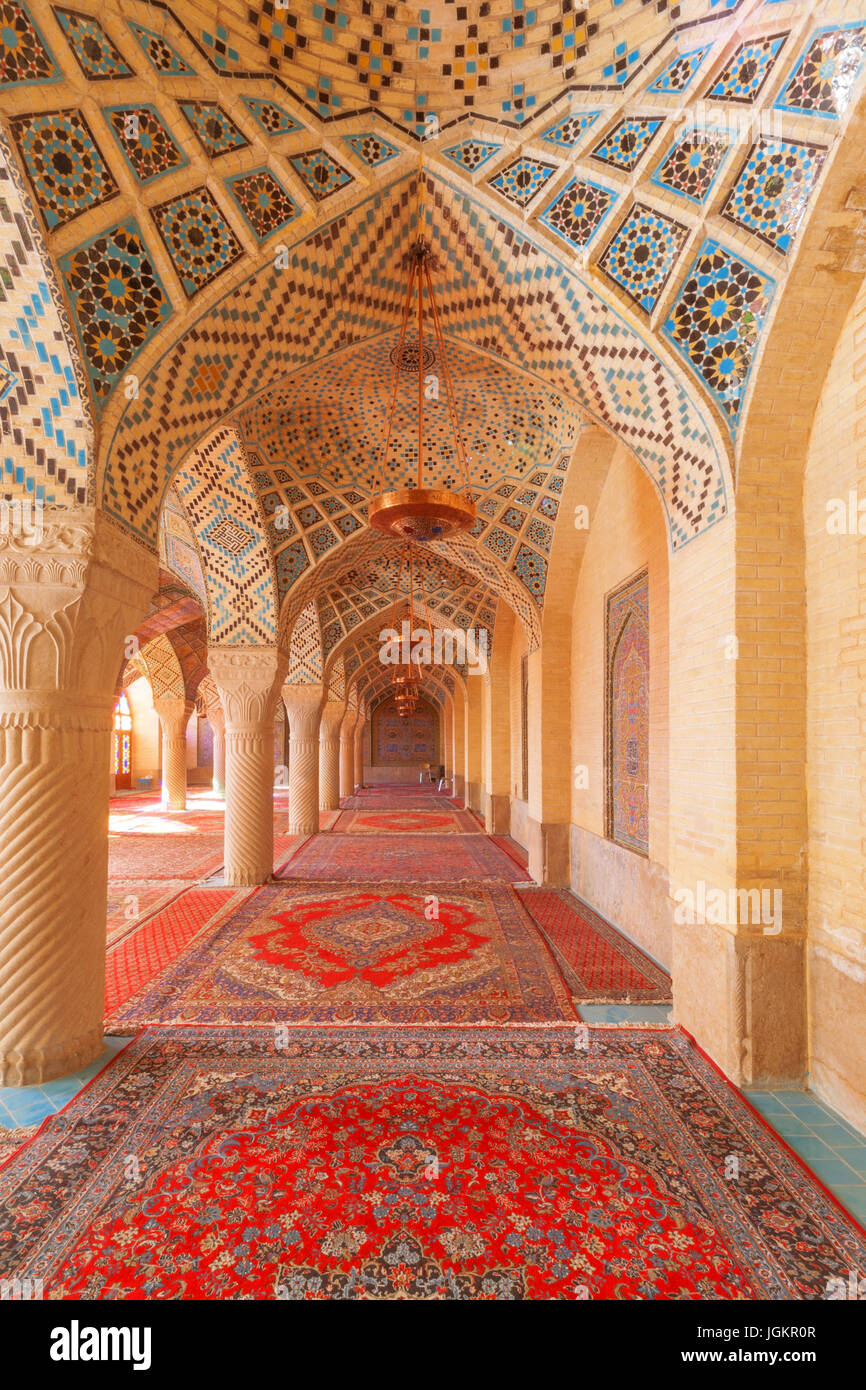 Pink Mosque or Nasir al-Mulk (al -Molk) Mosque, or Masjed-e Naseer ol ...