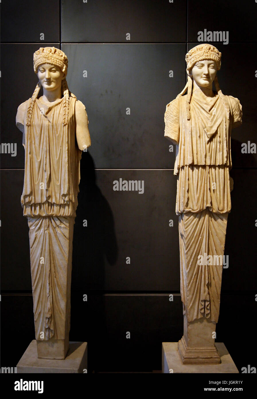 Caryatids (pentelic marble) in Palazzo dei Conservatori, Capitoline ...
