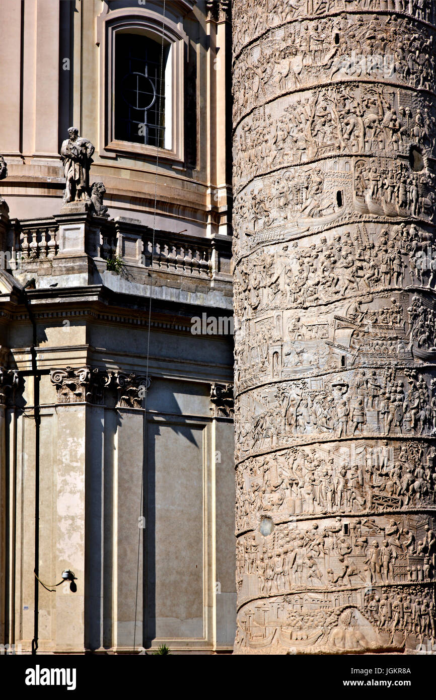 Column Of Trajan Bas Relief Stock Photos & Column Of Trajan Bas Relief ...