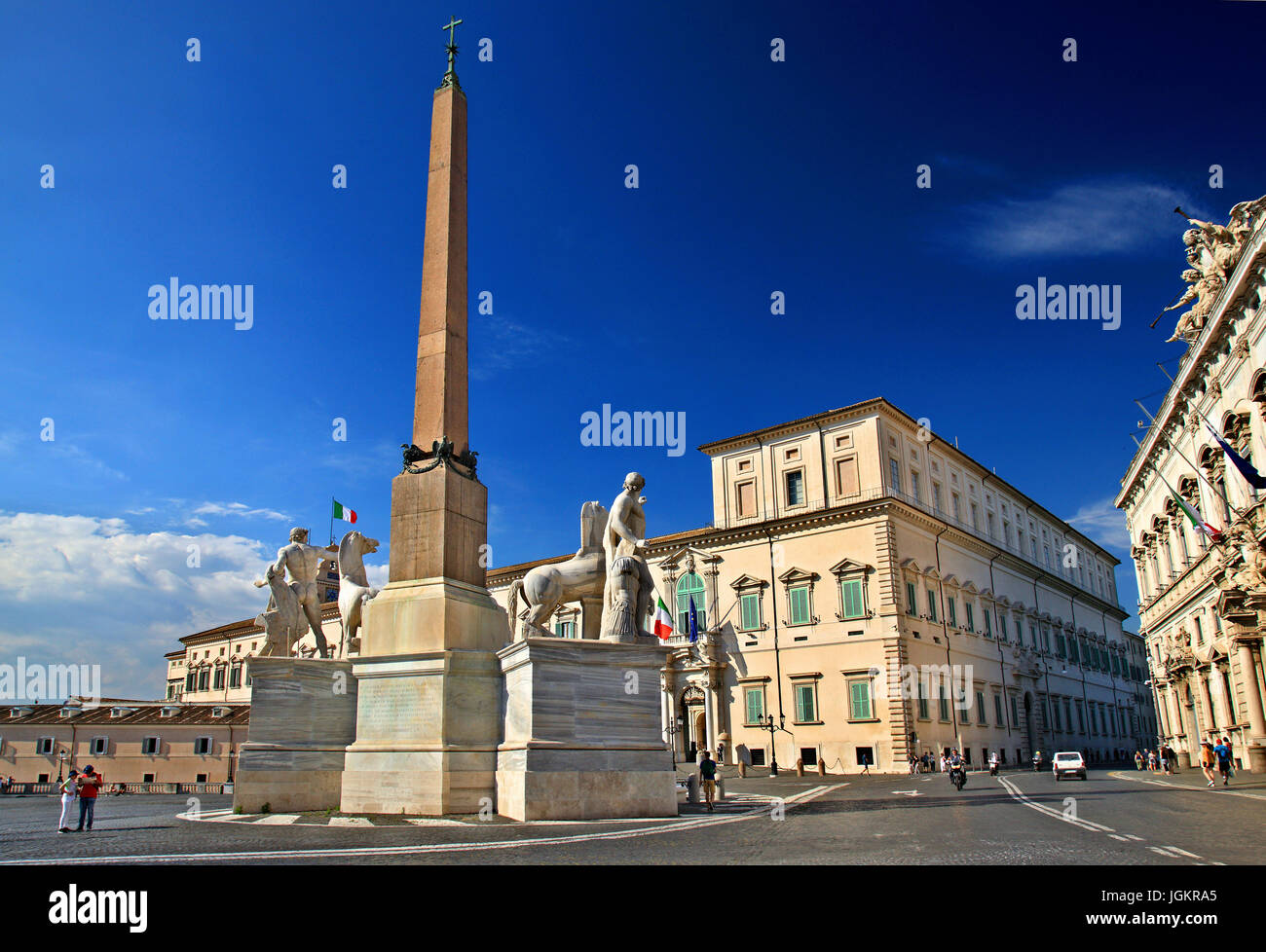 The Quirinal Palace ("Palazzo del Quirinale") , Rome, Italy Stock Photo ...