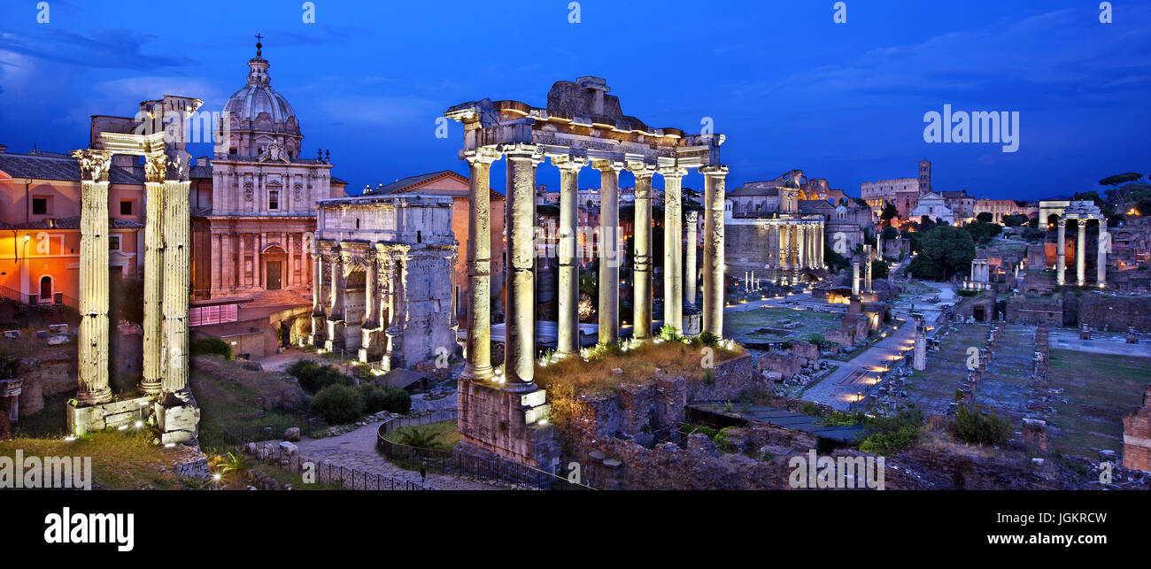 Rome night view hi-res stock photography and images - Alamy