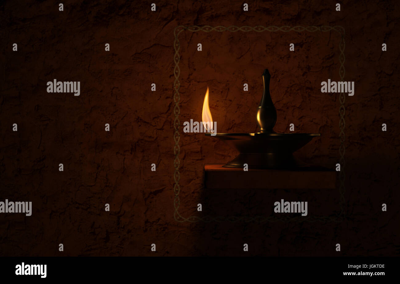 Indian Traditional Oil Lamp Stock Photo - Alamy