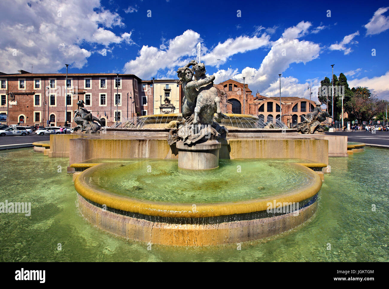 The Fontana delle Naiadi (Fountain of the Naiads) in Piazza della ...