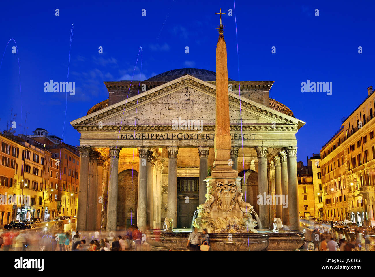 The Pantheon former Roman Temple, now a church of St. Mary and the ...