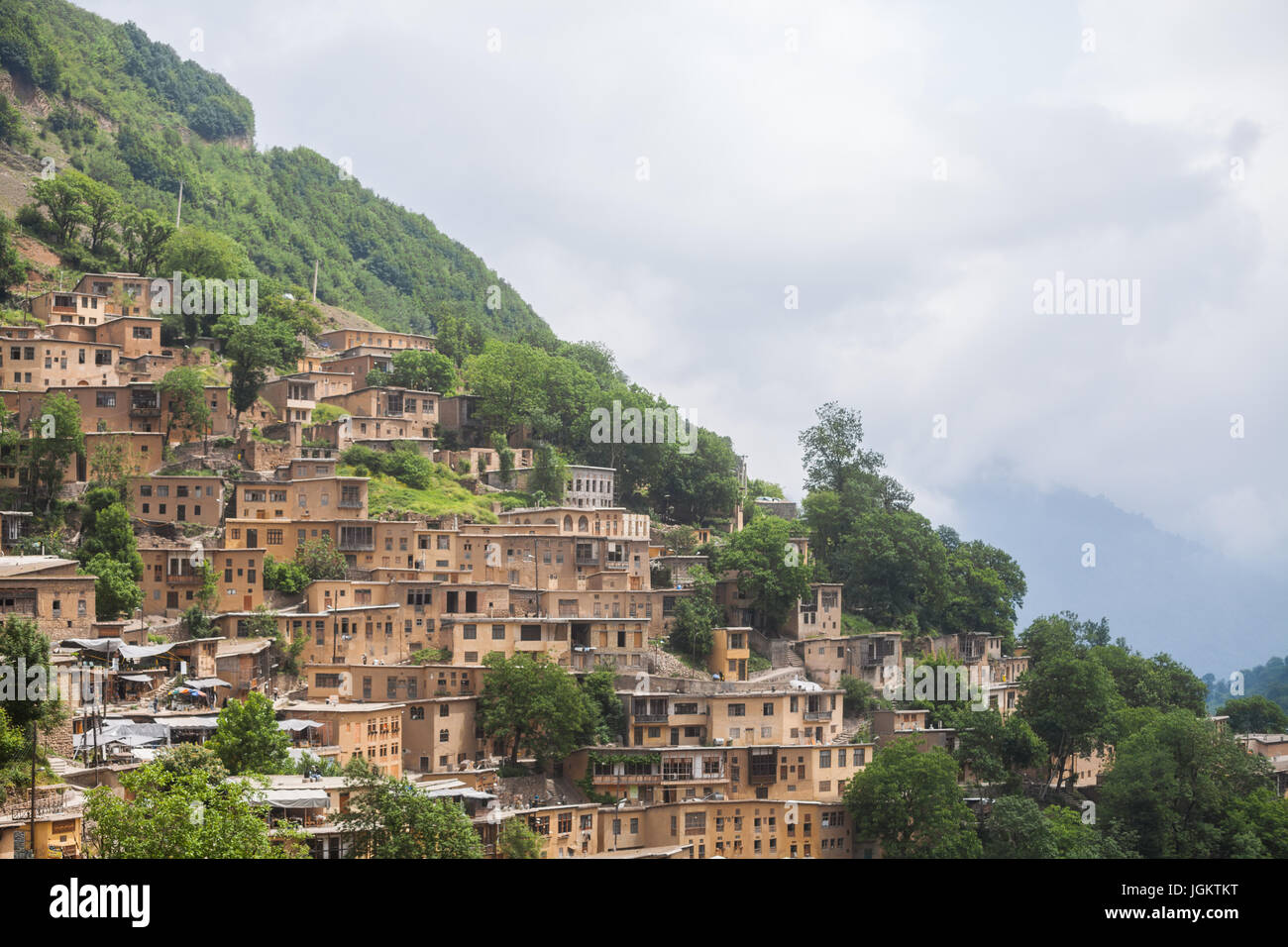 General view of the Masuleh village in Iran Stock Photo - Alamy