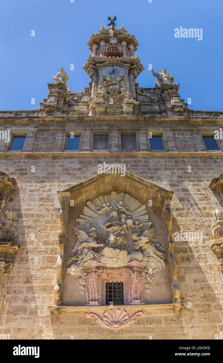 Facade of the Santos Juanes church in Valencia, Spain Stock Photo - Alamy