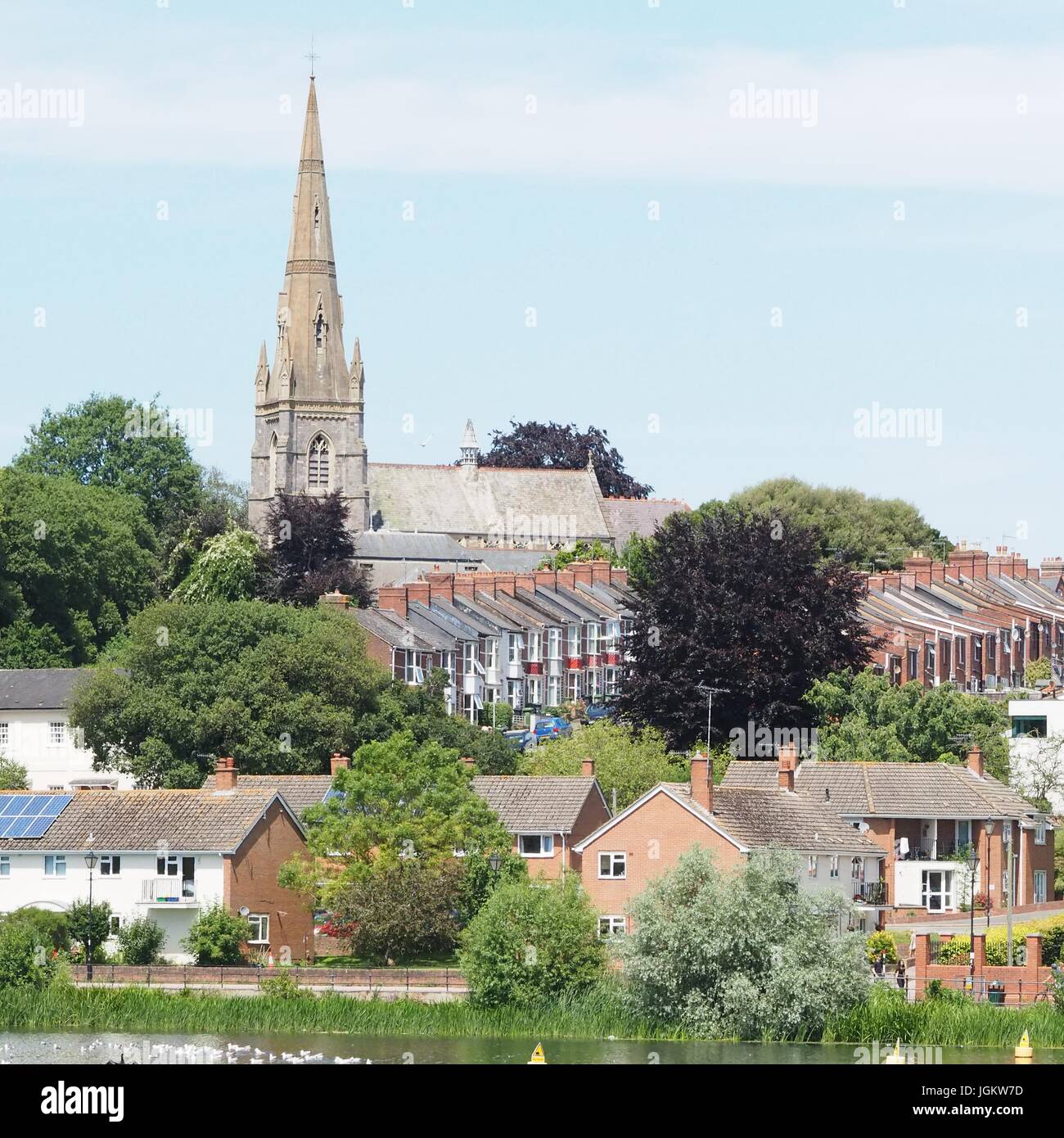 Exeter from Exeter Harbour Stock Photo - Alamy