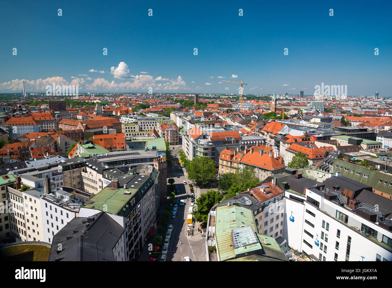 Panorama view of munich city center hi-res stock photography and images ...