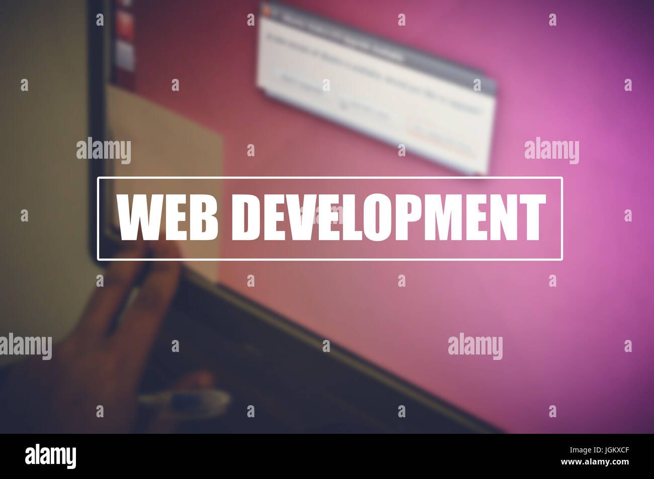 web development concept background Stock Photo - Alamy