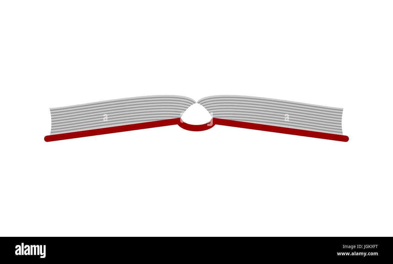 Cartoon Half Open Book