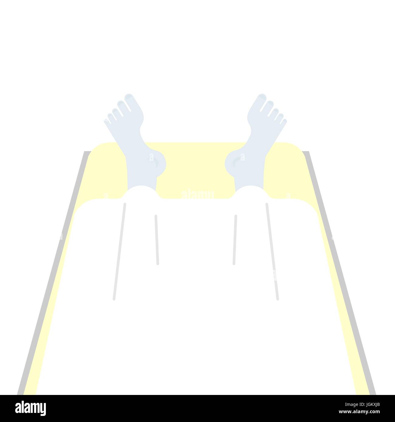 Body under sheet Stock Vector Images - Alamy