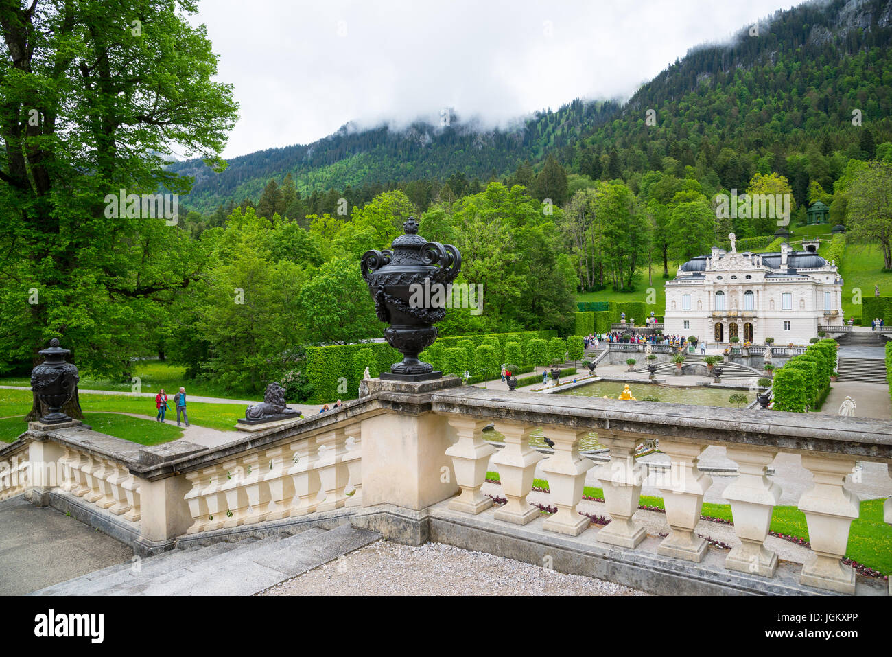 Ettal, Germany - June 5, 2016: Linderhof Palace in Baviera, Germany ...
