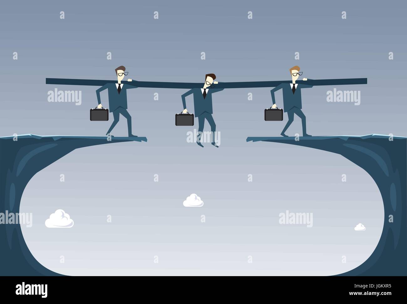 Hanging over cliff Stock Vector Images - Alamy