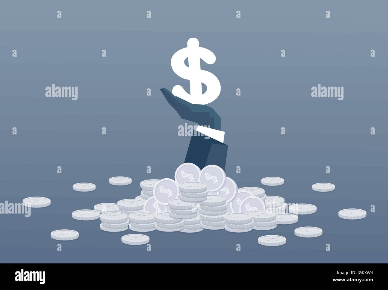 Happy rich man Stock Vector Images - Alamy