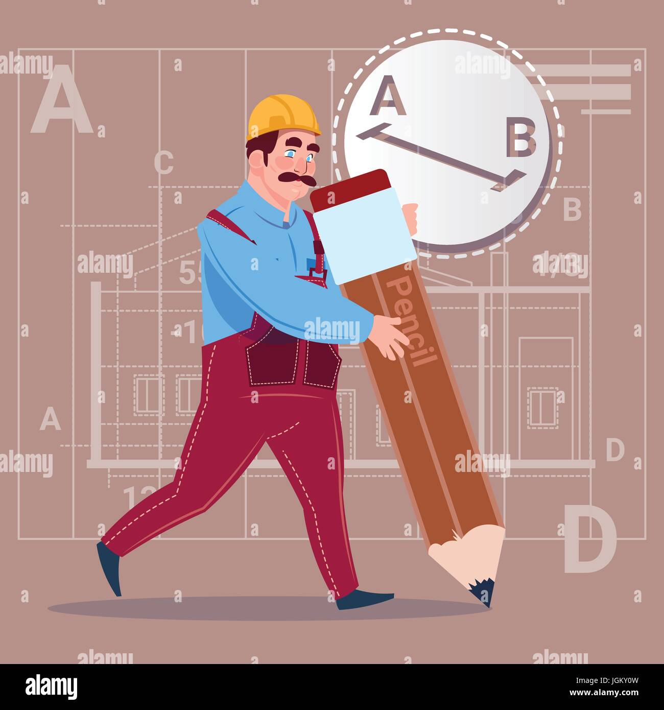 Creating blueprint Stock Vector Images - Alamy