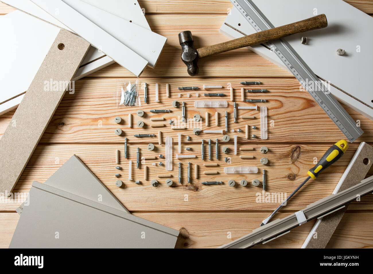 Group of wrenches on wood hi-res stock photography and images - Alamy