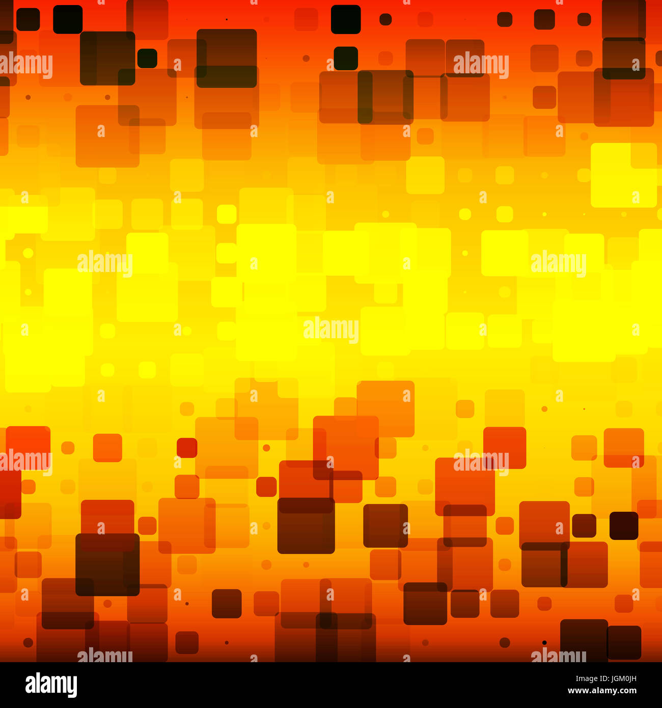 Black orange red yellow abstract glowing background with random sizes ...