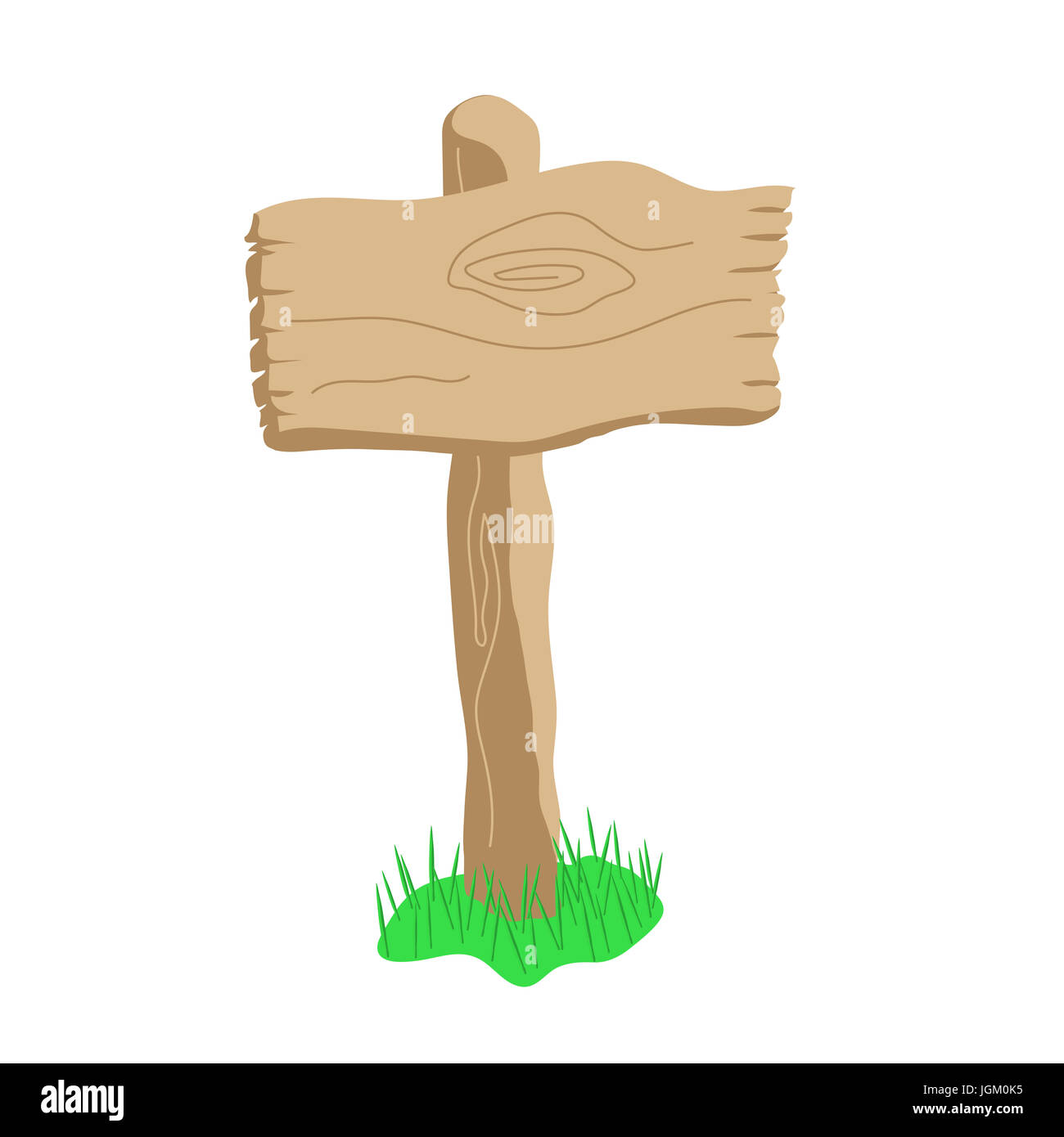 Cartoon wood direction signs hi-res stock photography and images - Alamy